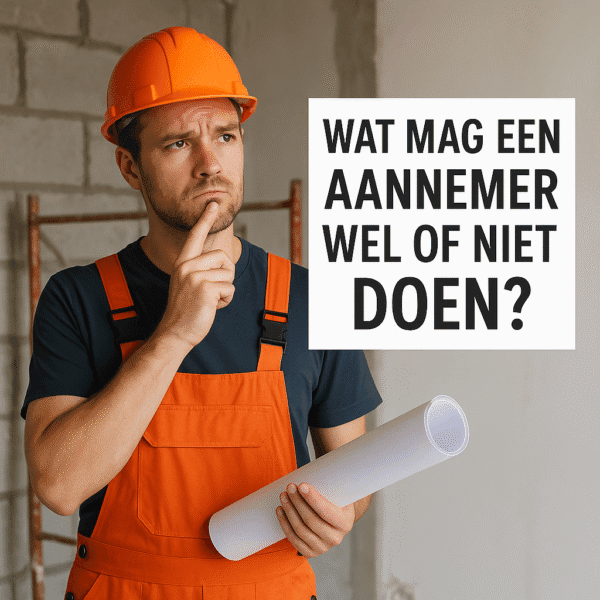 Wat mag een aannemer wel of niet doen?